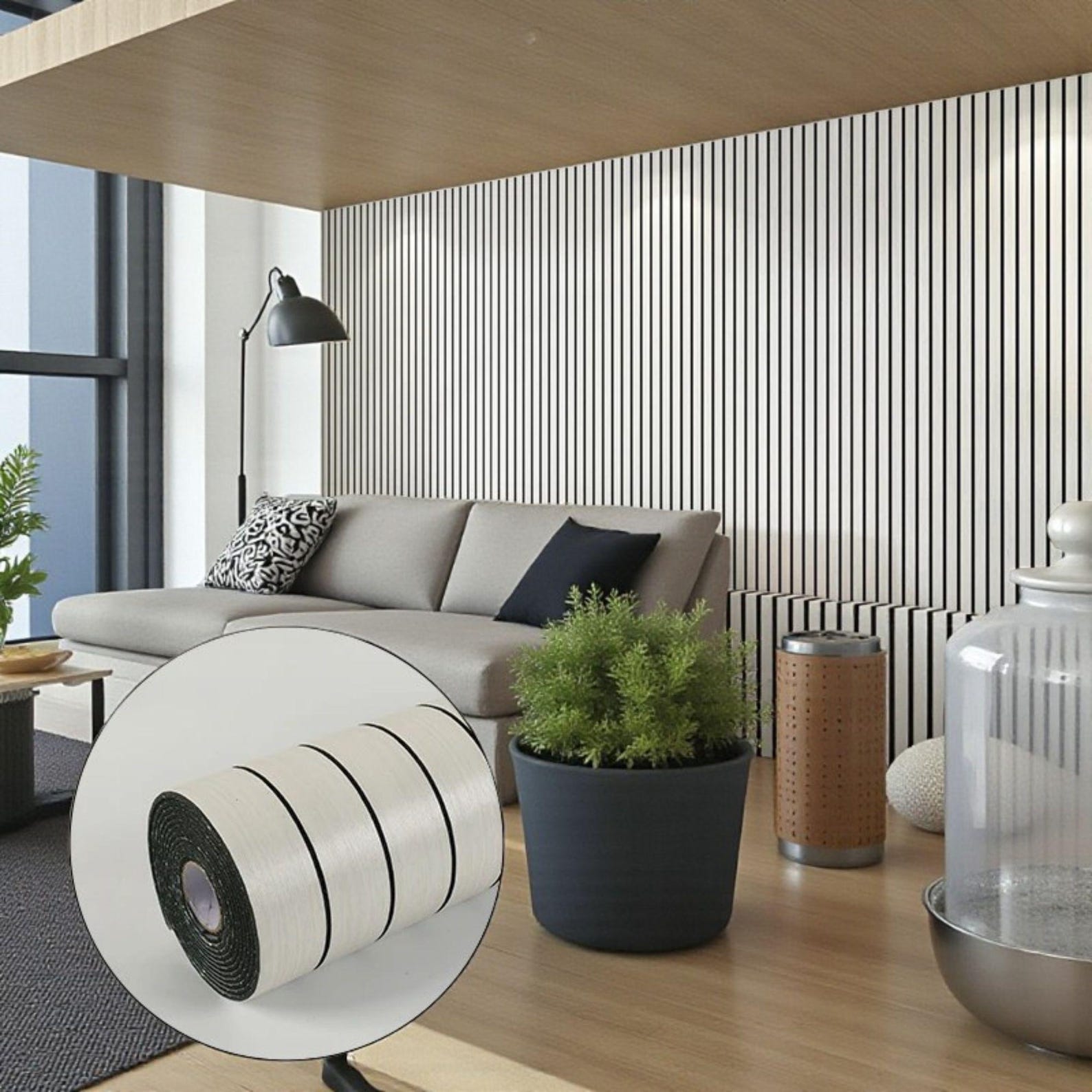 Self-adhesive 3D Wall Panels 40cm X 3m | Peel Stick Modern Accent Wall ...