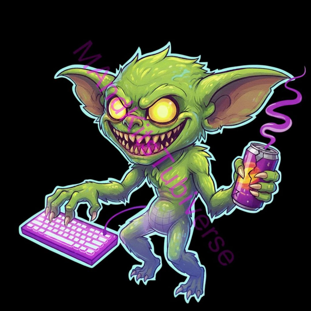 Green Gremlin Pngtuber Transparent Background - Etsy