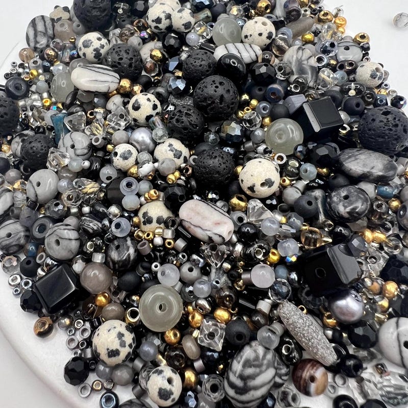 Black Beads - Etsy