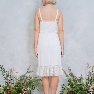 Vintage 60s Lace Sheer Ivory Wedding Bridal Boudoir Lingerie Slip Dress ...