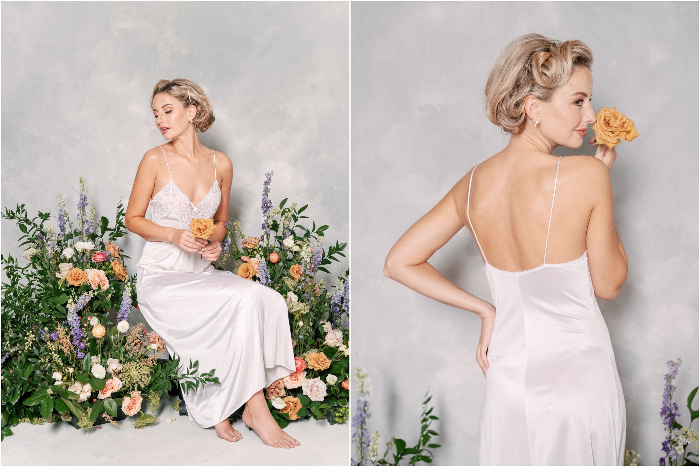 Vtg 80s 90s Lingerie Nightgown Slip Dress Wedding Boudoir Lace Etsy