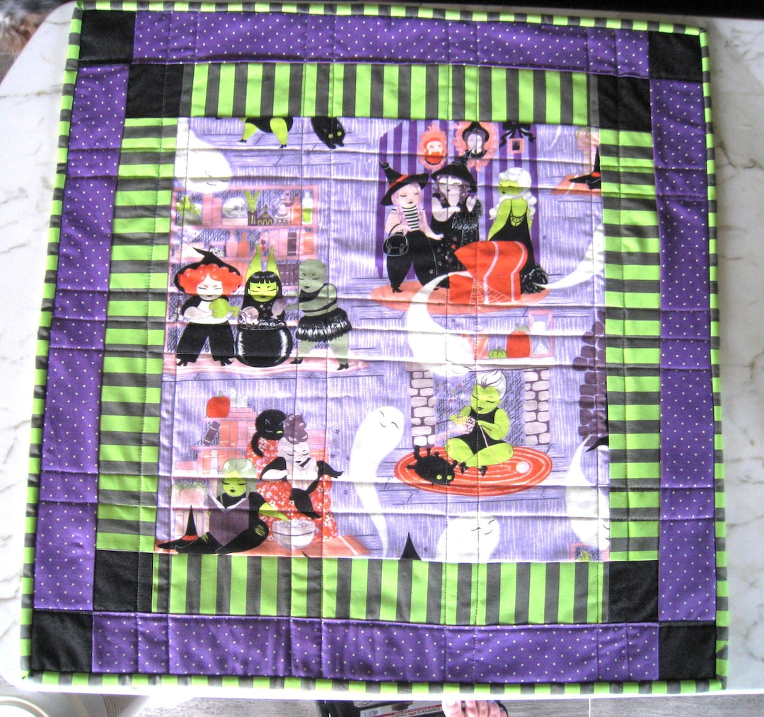 Hocus Pocus Table Topper - Halloween - 23" Square - Sister Witches - Etsy