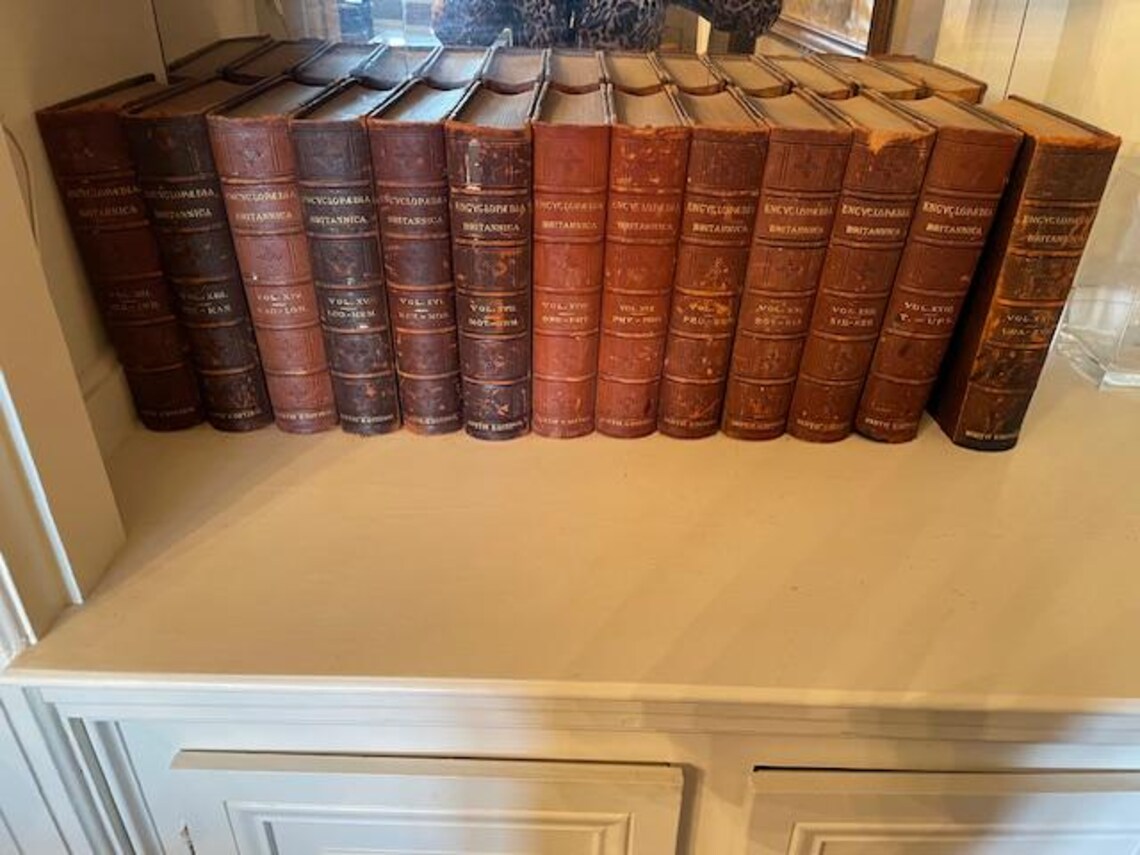 Rare 24-volume Set of 1880 9th Edition Encyclopedia Britannica Books - Etsy