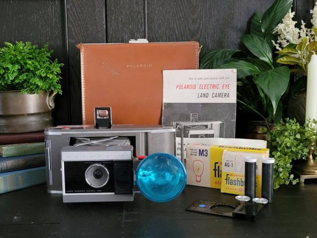 Polaroid Electric Eye Land Camera Model J66 | Polaroid J66 With Case Manual and Accessories - Etsy