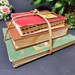 Vintage Book Bundle Table Decor | Rope Bound Books Shelf Decor - Etsy