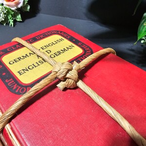 Vintage Book Bundle Table Decor | Rope Bound Books Shelf Decor - Etsy