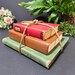 Vintage Book Bundle Table Decor | Rope Bound Books Shelf Decor - Etsy