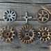 Six Vintage Rusty Spigot Knobs 6 Antique Chippy Rusty Garden Faucet ...