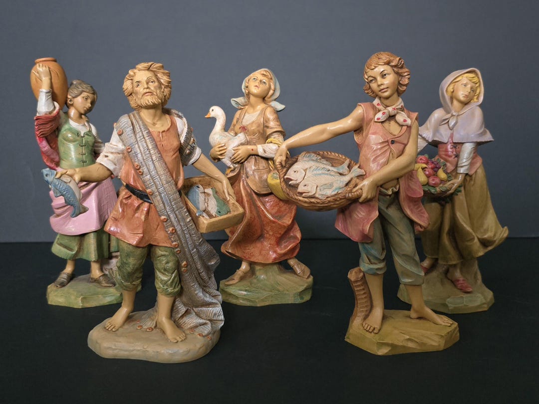 Fontanini 7.5" Scale Villagers | Judith Deborah Rachel Hiram Jesse ...