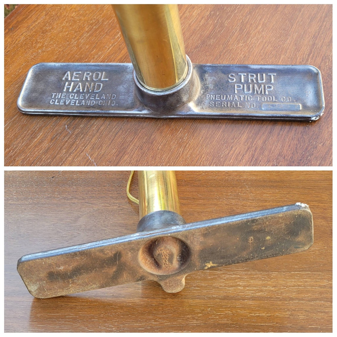 Vintage Aerol Hand Strut Pump Bicycle Tire Pump Lamp Metal - Etsy