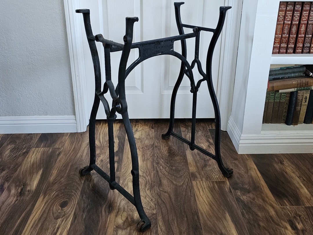 Antique Cast Metal Treadle Sewing Machine Base | Wheeler and Wilson ...