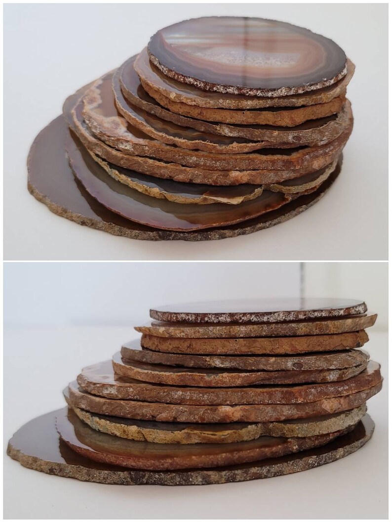 Lot of Ten 3.5 to 6 Polished Natural Geode Slices - Etsy
