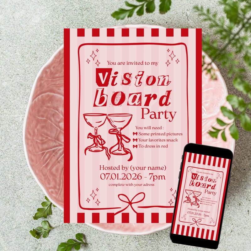 Girly Vision Board Kit - Etsy