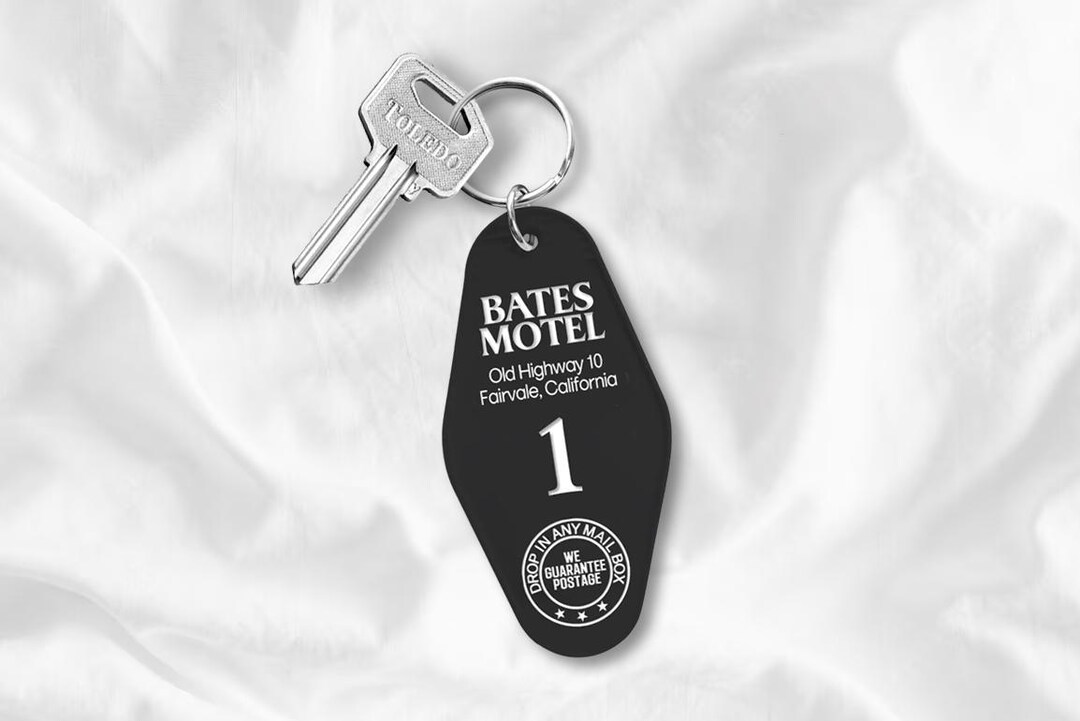 Bates Motel | 3.5"x1.8" | Engraved | Prop Keychain - Etsy