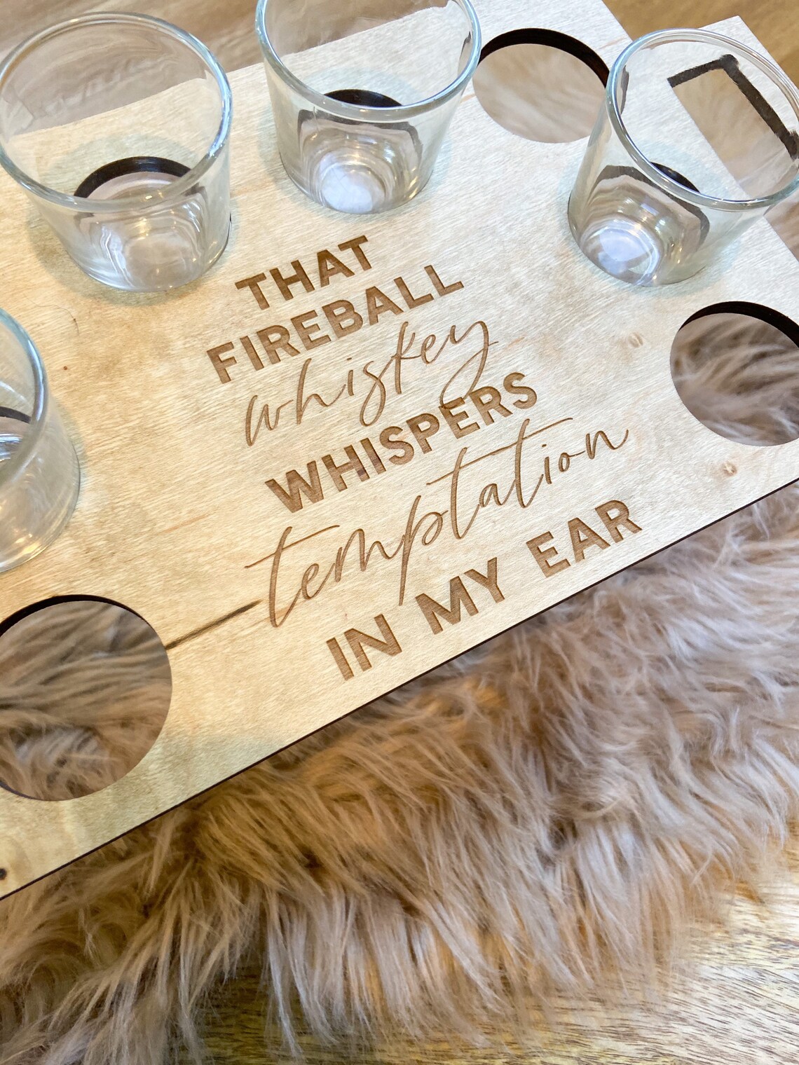 Fireball Shot Flight Tray Fireball Shots Taco Tuesday | Etsy