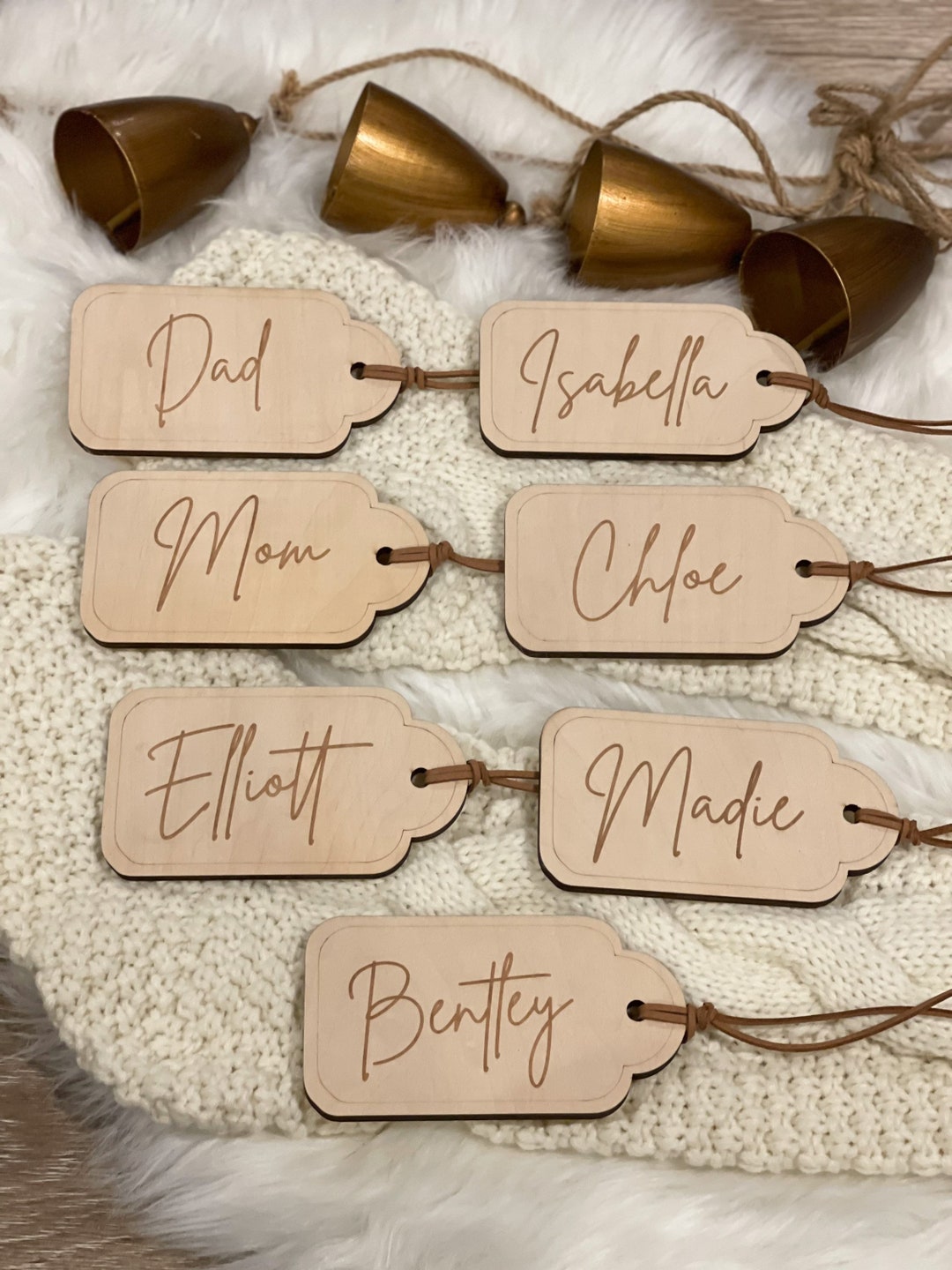 Personalized Stocking Tags, Stocking Name Tags, Stocking Tags, Chrismas ...