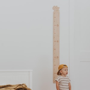 Floral Personalized Growth Ruler, Kids Growth Ruler, Growth Ruler Wood ...