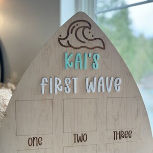 1st Wave, Big One Birthday, One Year Of, 12 Months Of, Photography Prop ...