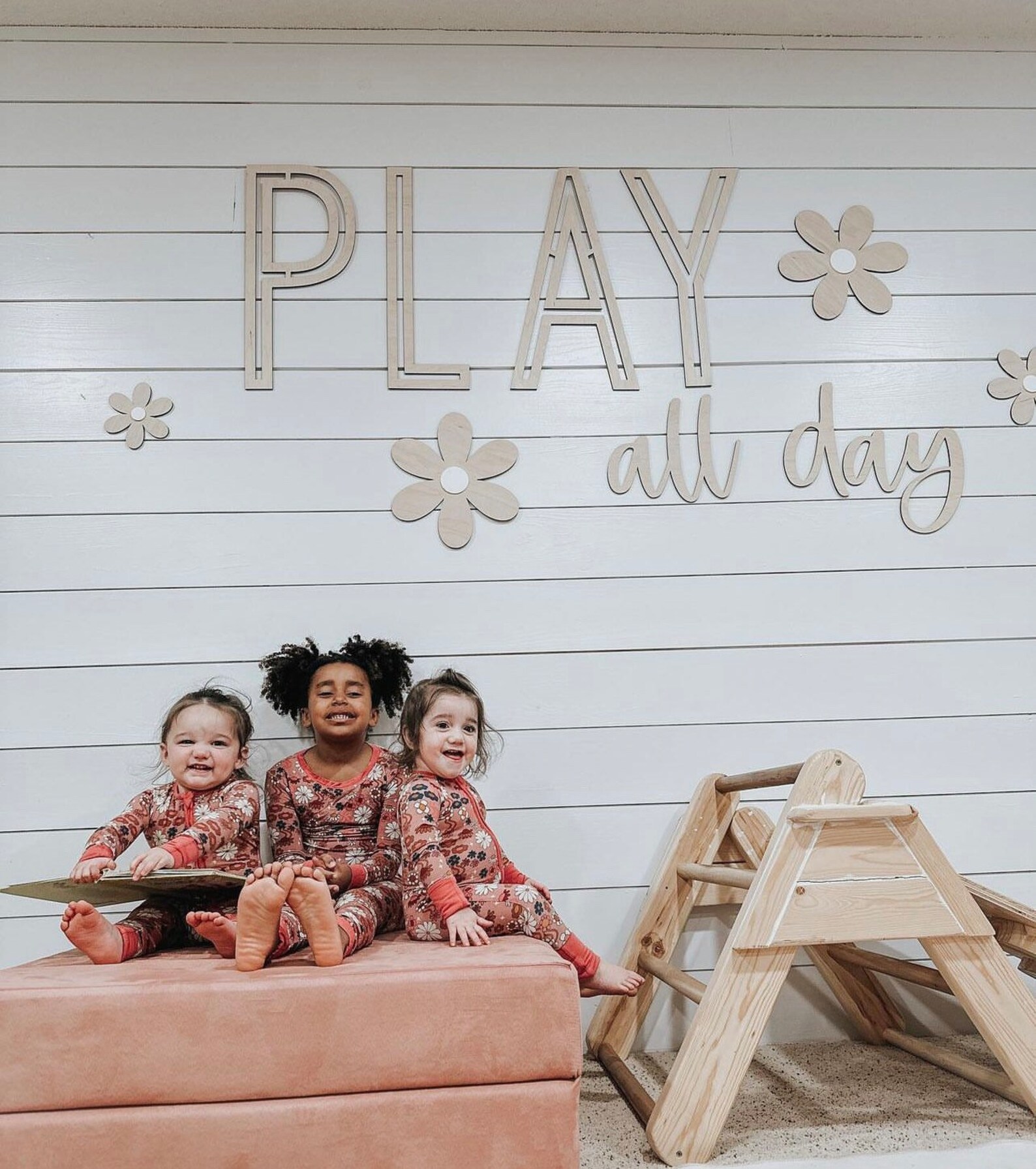 Play All Day Playroom Decor Nursery Decor Word Signs Kids - Etsy