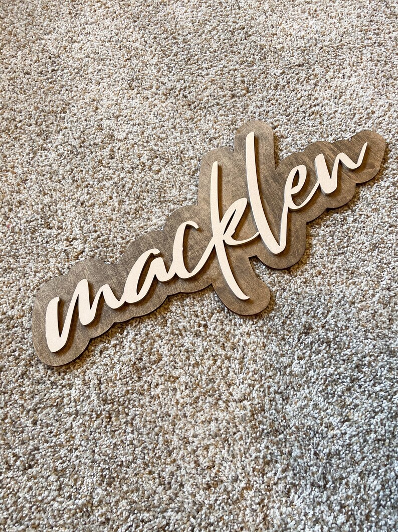 Name Sign Nursery Decor Bedroom Name Sign Baby Shower Gift - Etsy