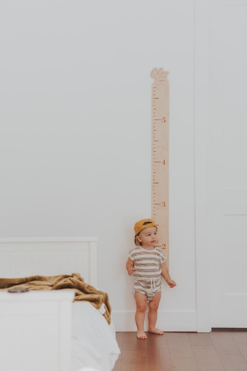 Personalized Growth Ruler, Kids Growth Ruler, Growth Ruler Wood, Wooden ...
