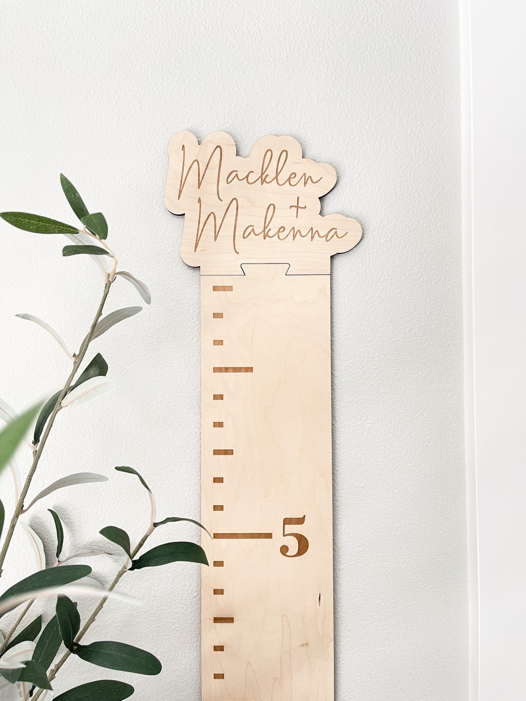 Personalized Growth Ruler, Kids Growth Ruler, Growth Ruler Wood, Wooden ...