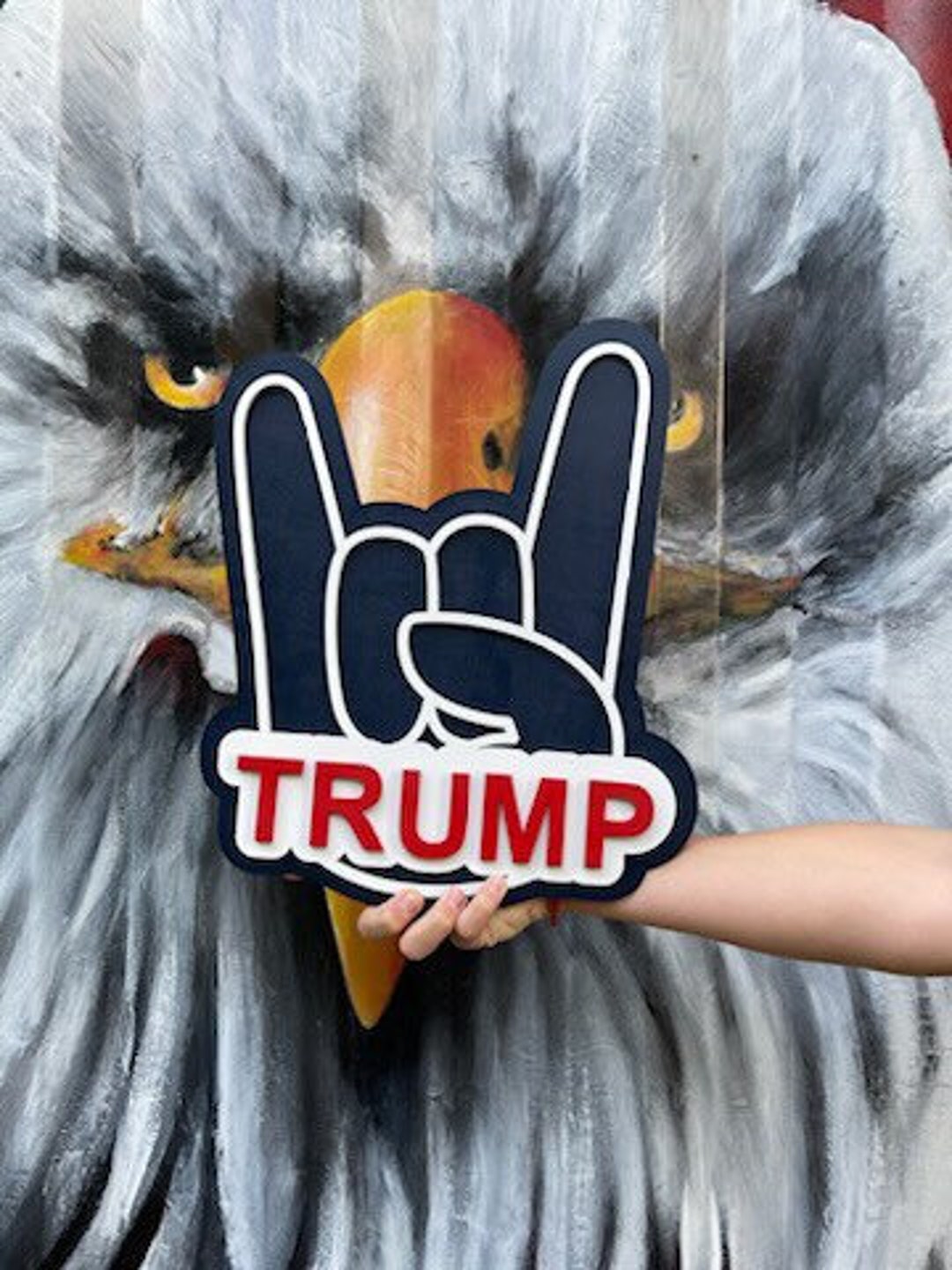 Donald Trump Rock on Hand Sign - Etsy