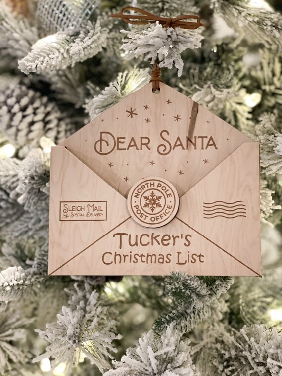 Personalized Christmas List Ornament Santa Claus Ornament - Etsy