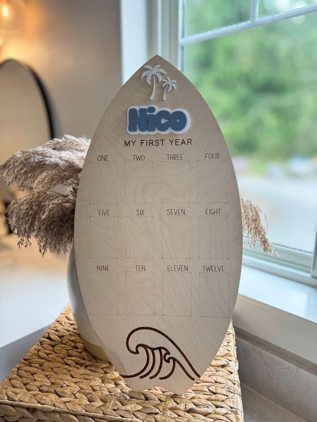 1st Wave, Big One Birthday, One Year Of, 12 Months Of, Photography Prop ...