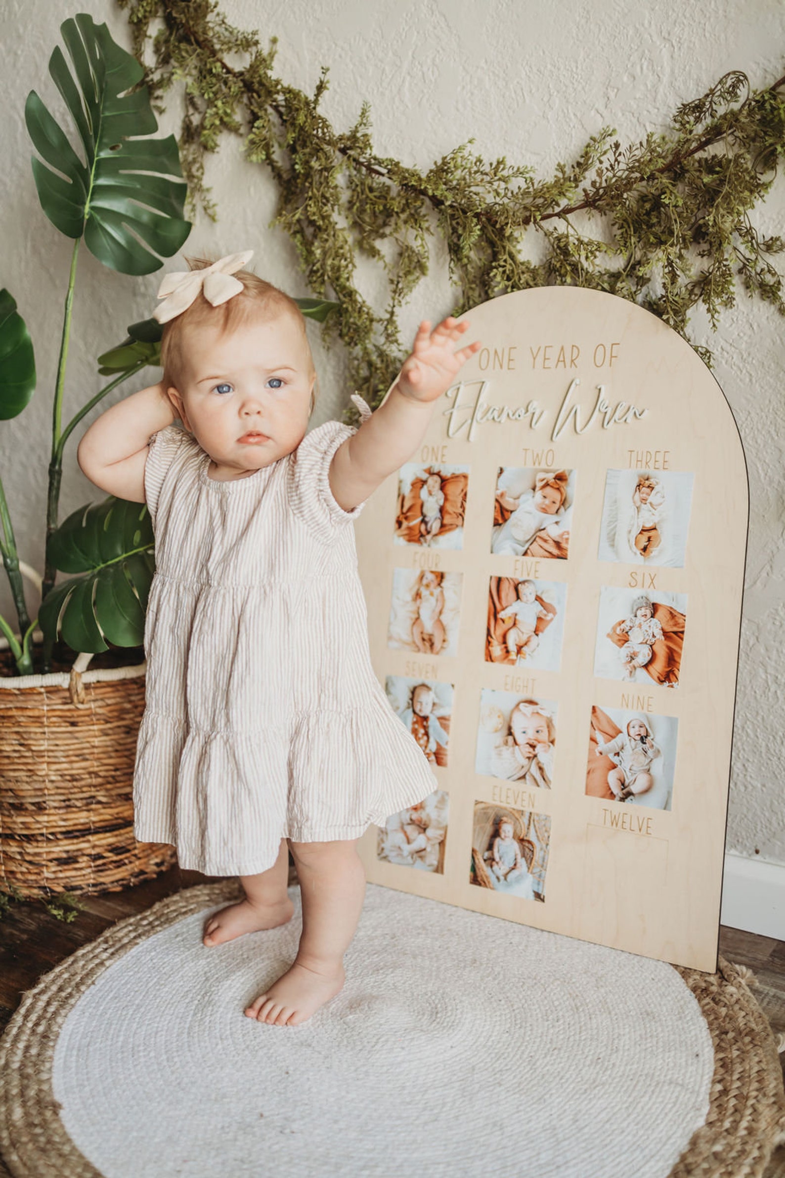 One Year Of 12 Months Of Photography Prop Babies 1st | Etsy