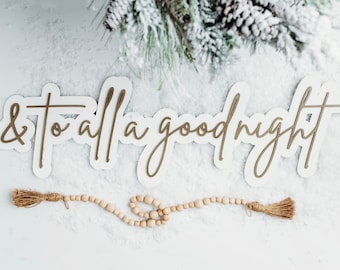 And to All A Good Night - Etsy