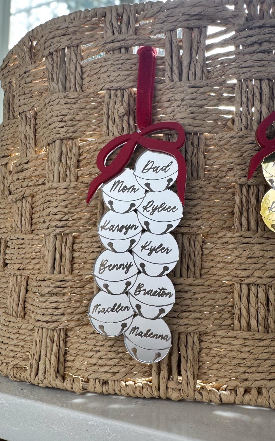 Personalized Family Jingle Bells Ornament | Custom Christmas Ornament ...