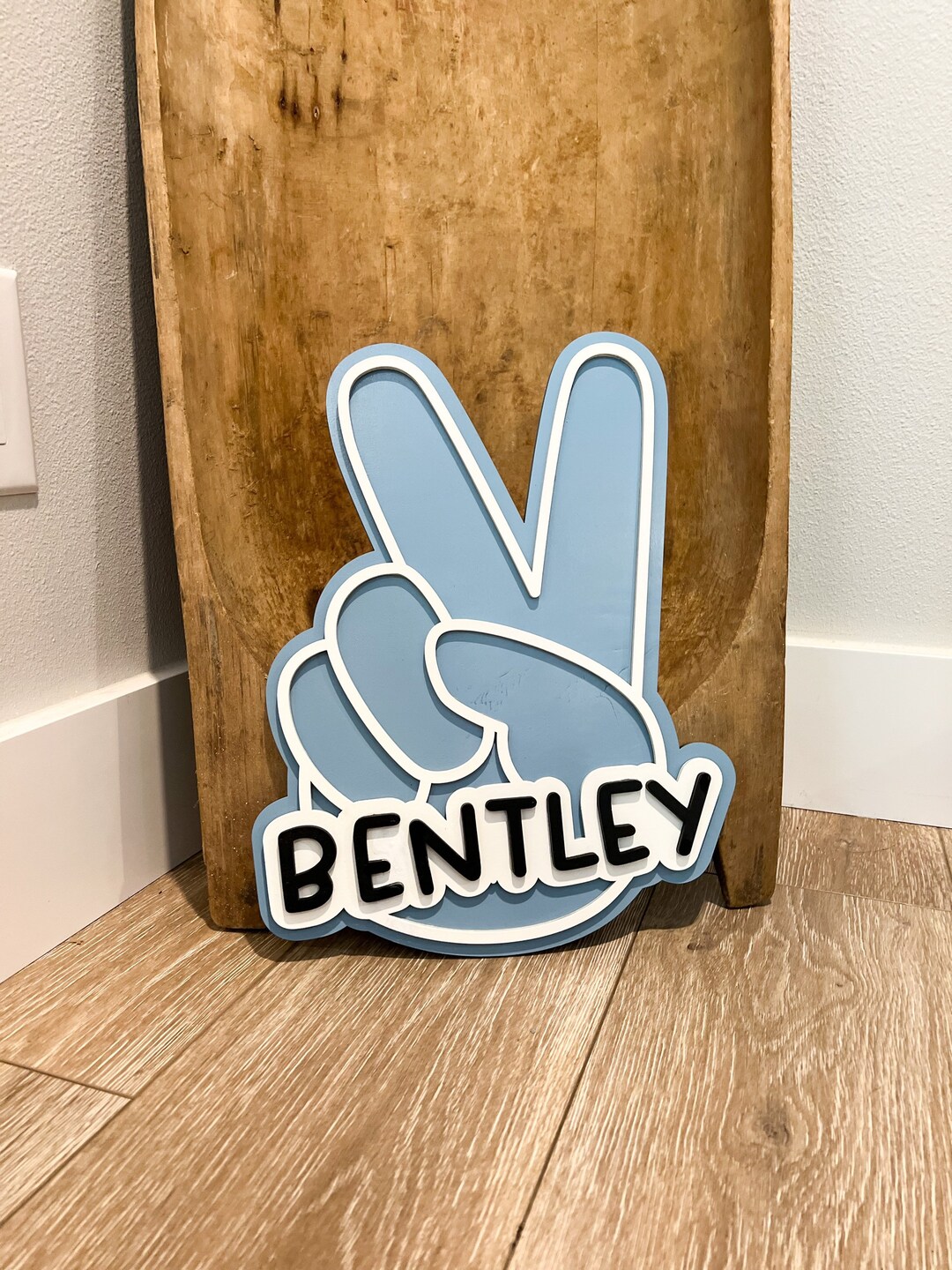 Wooden Peace Sign, Wood Name Peace Sign, Boys Bedroom Sign, Nursery ...