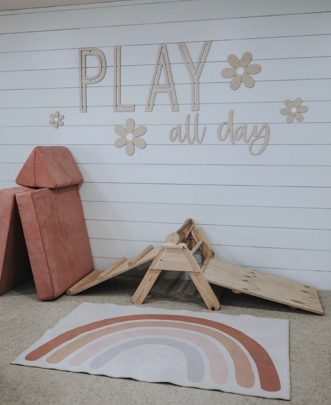 Play All Day Playroom Decor Nursery Decor Word Signs Kids - Etsy