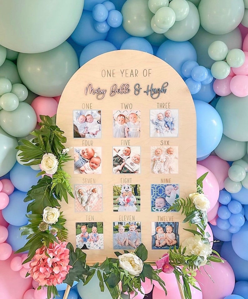 One Year Of 12 Months Of Photography Prop Babies 1st - Etsy