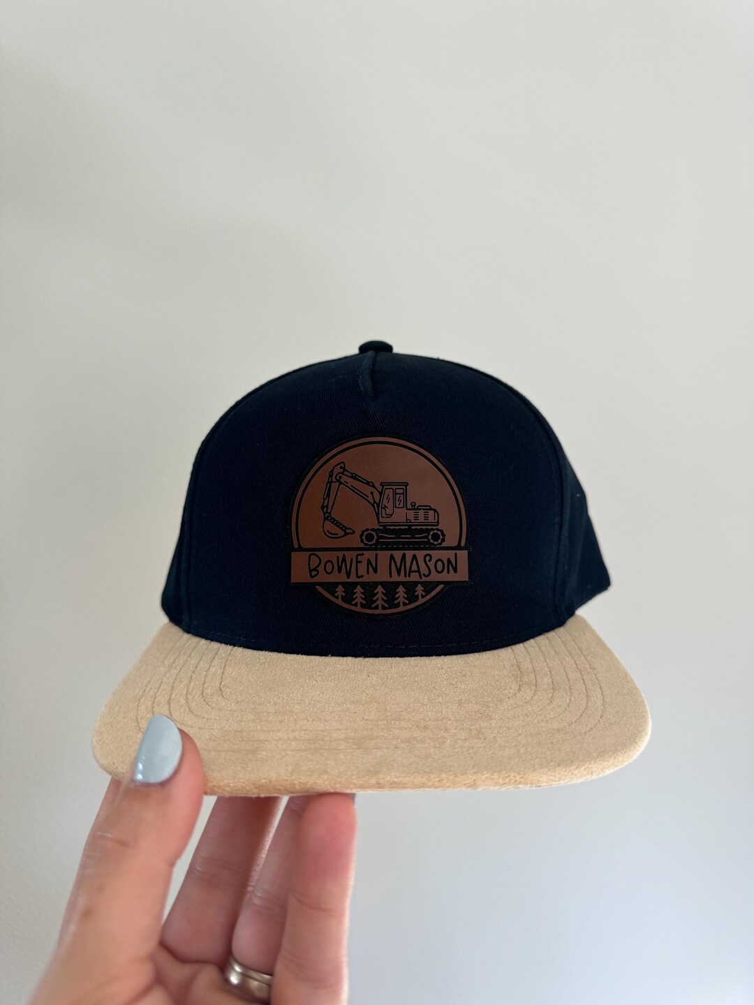 Personalized Excavator Snapback Hat – Kids Custom Name Patch | “see You ...