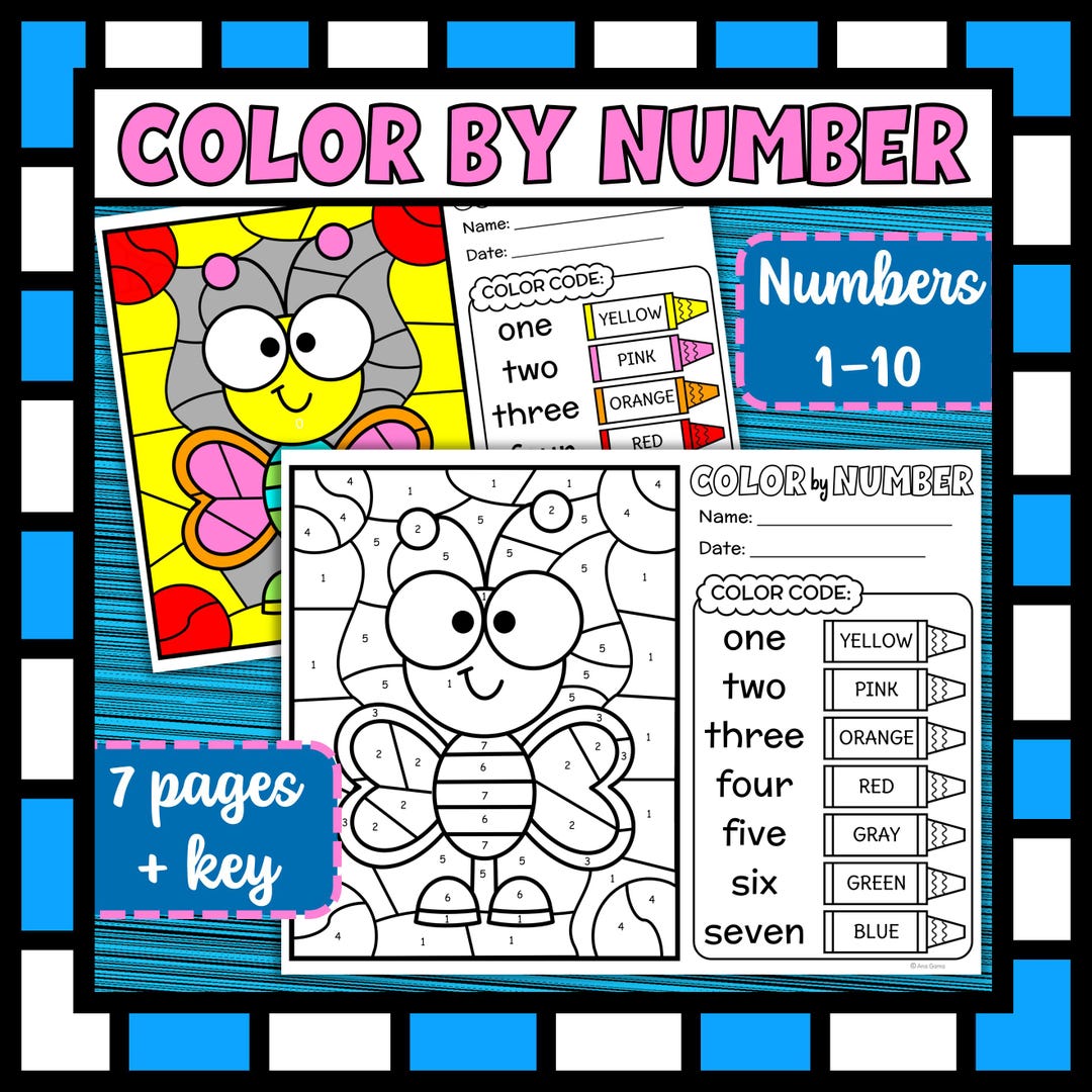 Color by Number | Print-at-home Activities for Kids | Numbers 1-10 ...
