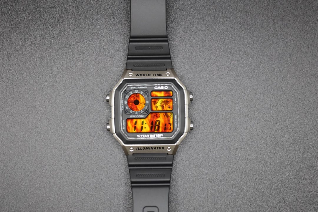 Solar Flare - World Time Illuminator -casio Royale AE-1200WH - Custom ...