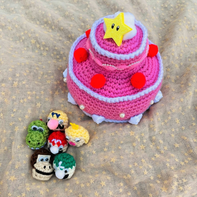 PRINTABLE PDF PATTERN: Mini Mario Characters Peach's - Etsy