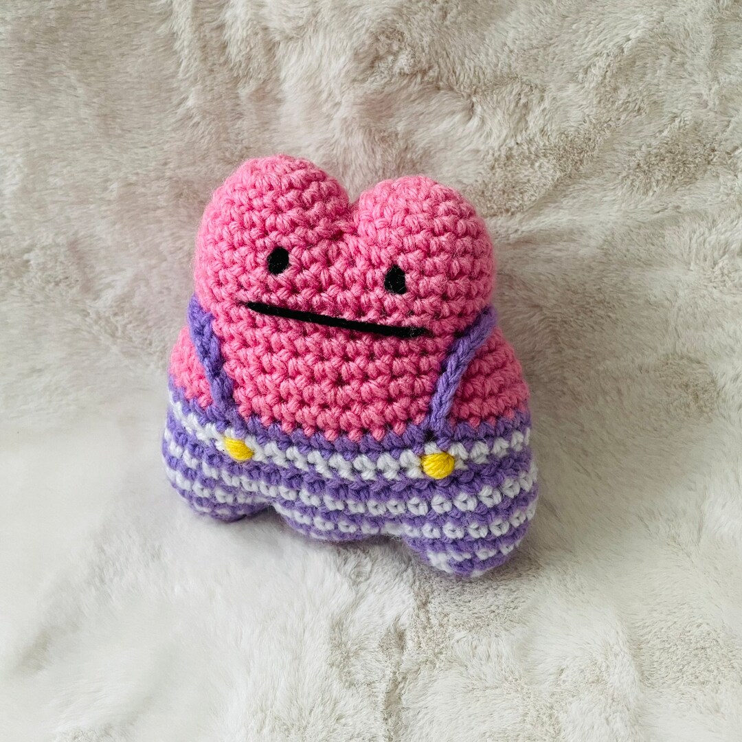 Ditto in Striped Pants Amigurumi - Etsy