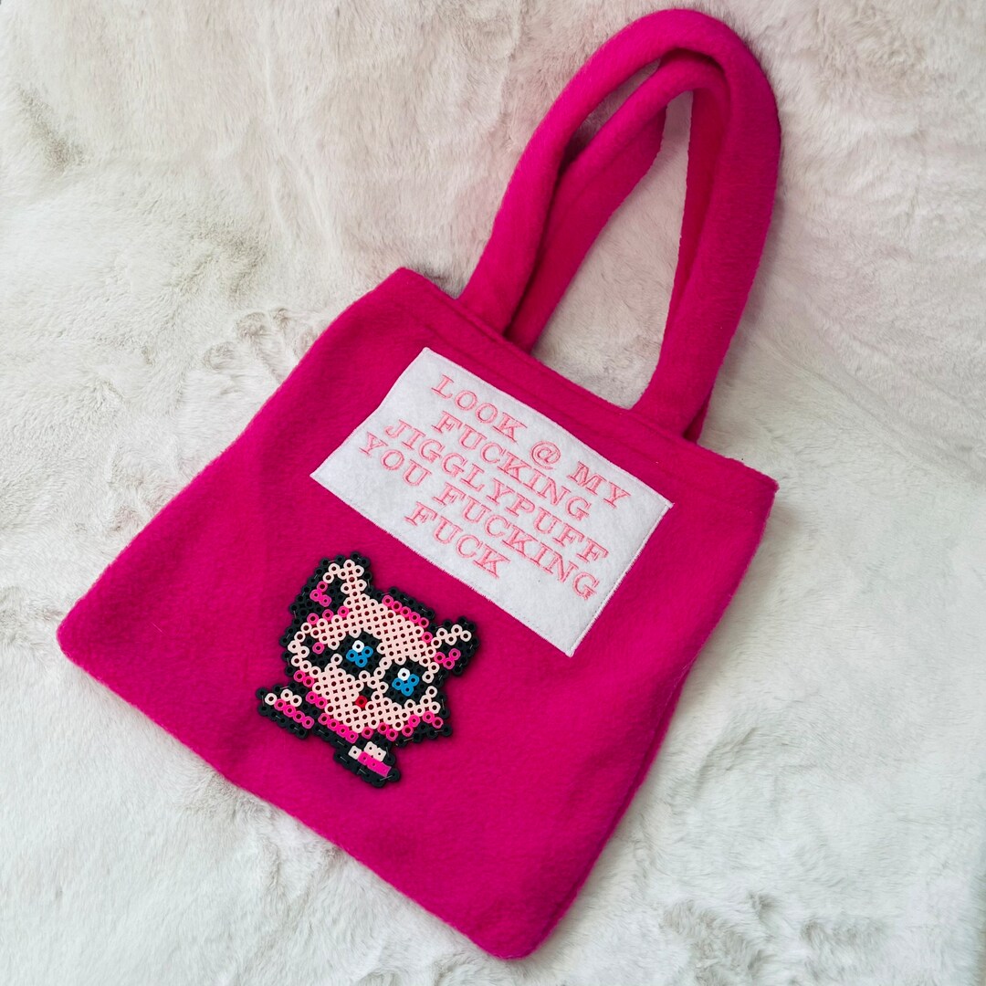 Explicit Jigglypuff Hot Pink Mini Tote Bag - Etsy