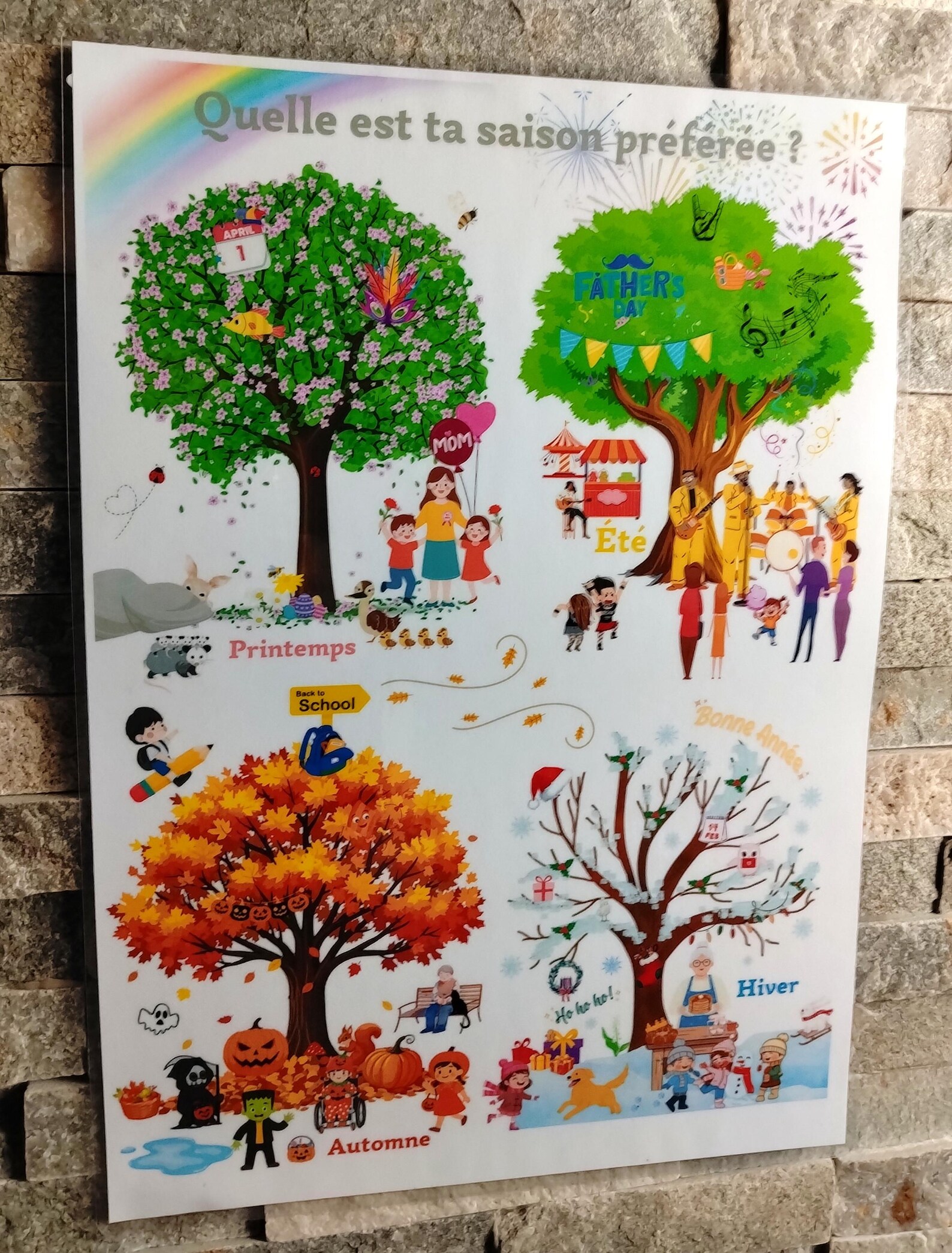 Quelle Est Ta Saison Préférée ? – Affiche éducative Enfant à Imprimer ...
