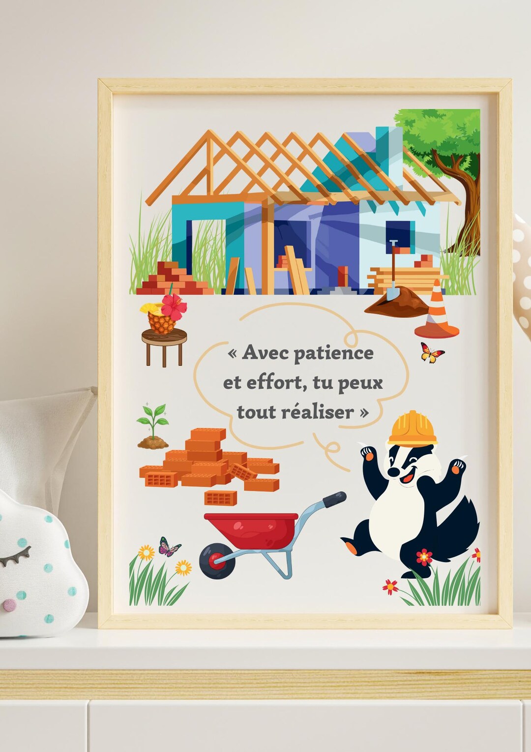 Printable Children's Poster – Motivation & Perseverance – “with ...