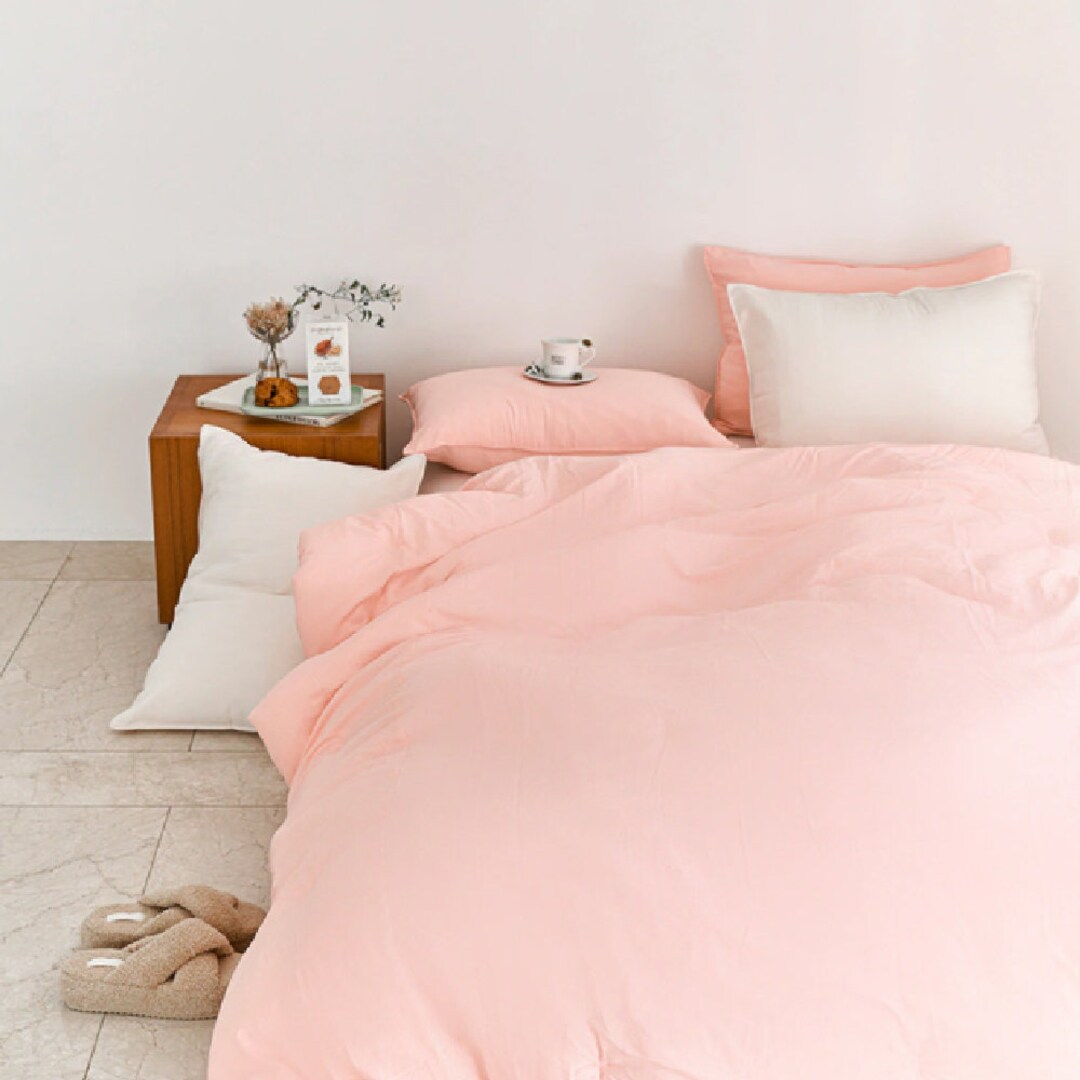 4PCS Pastel Comforter Bedding Set 21 Colors - Korean Style, Spring and ...