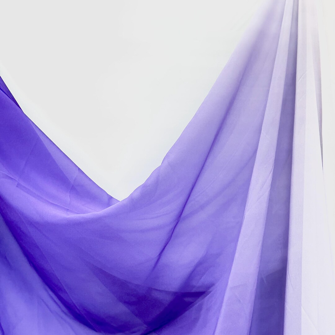 Gradient Chiffon Fabric by the Yard, 6 Colors, Two-tones Chiffon Fabric ...