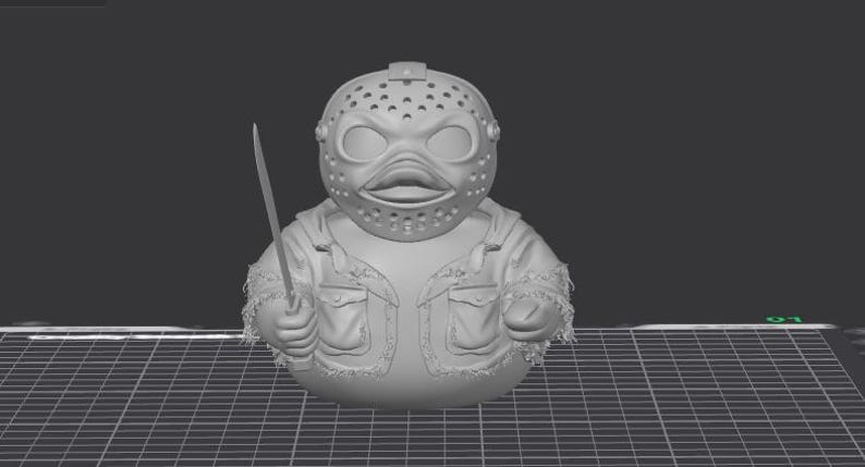 Horror Duck STL File | Slasher Rubber Duck 3D Print (digital Download ...