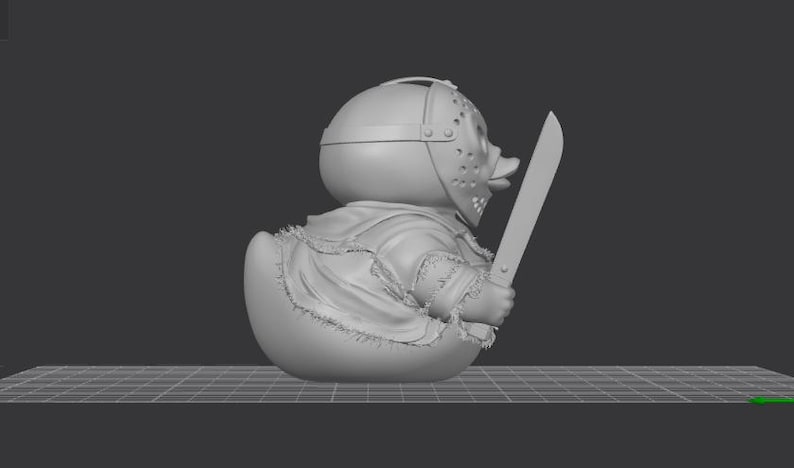 Horror Duck STL File | Slasher Rubber Duck 3D Print (digital Download ...