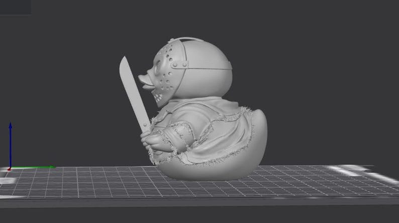 Horror Duck STL File | Slasher Rubber Duck 3D Print (digital Download ...