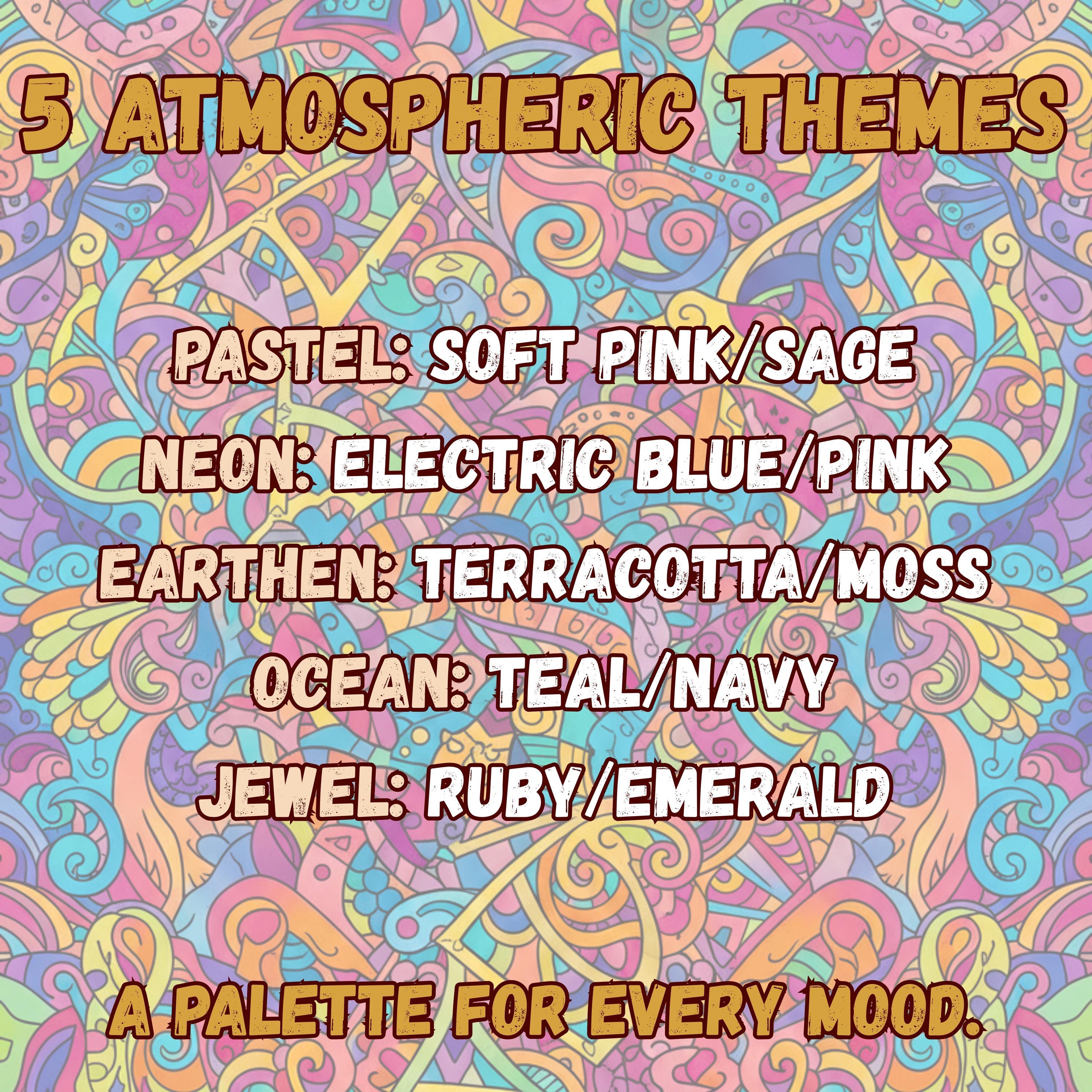 Geometric Color by Number Bundle, 5 Themes (PDF Pattern) - Etsy