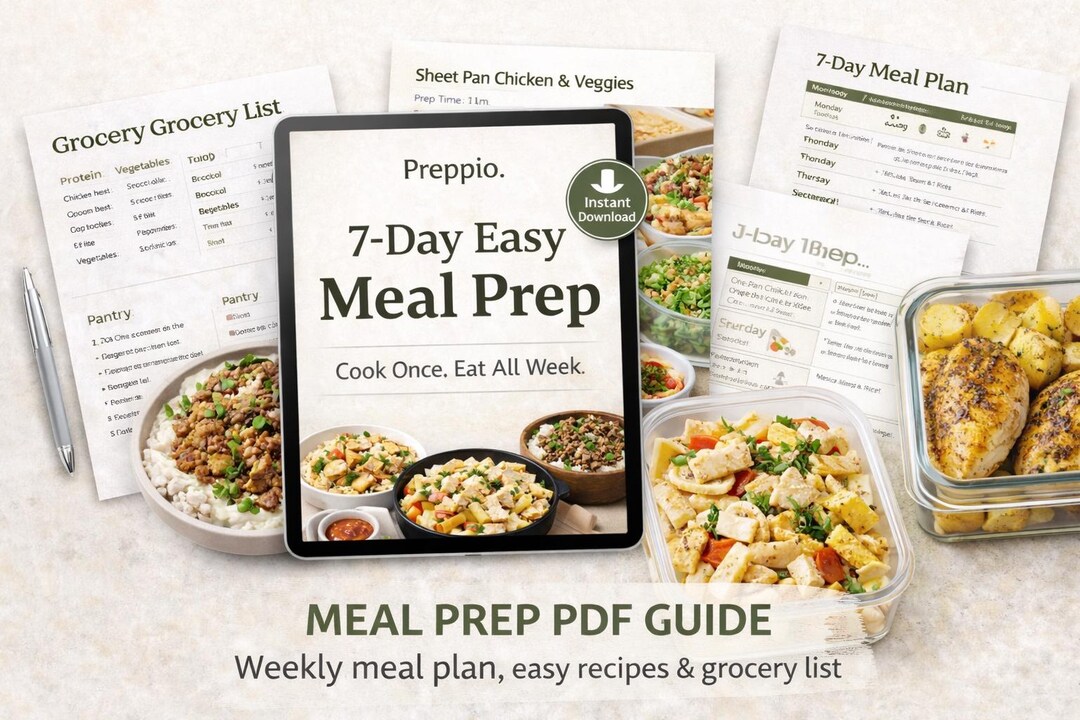 7-day Easy Meal Prep Guide | Cook Once Eat All Week | Simple Weekly ...